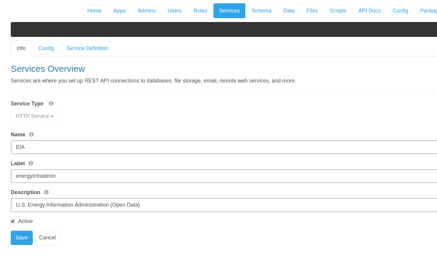 A RESTful introduction to Open Data APIs using the DreamFactory HTTP Service